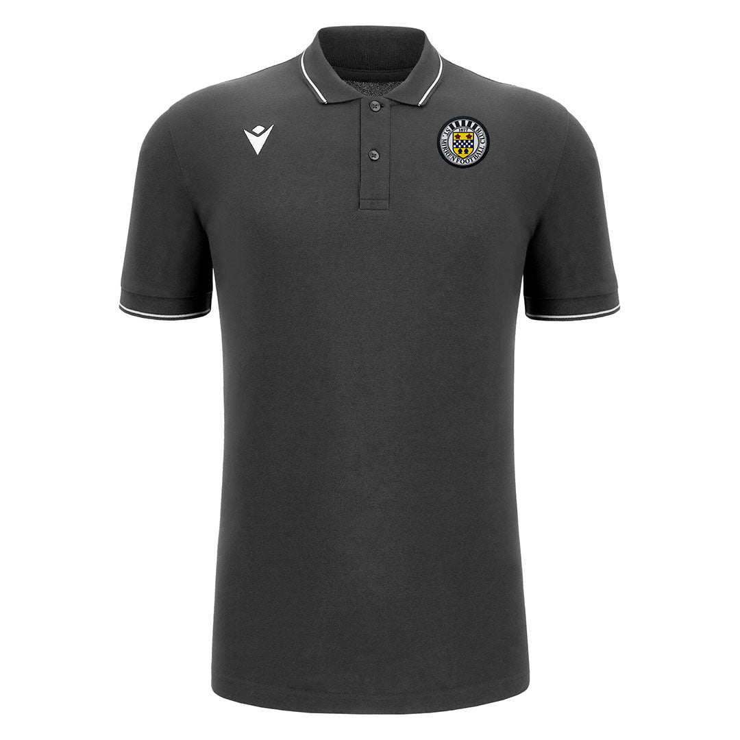 SMFC 25/26 Club Cotton Polo Black – St Mirren Direct